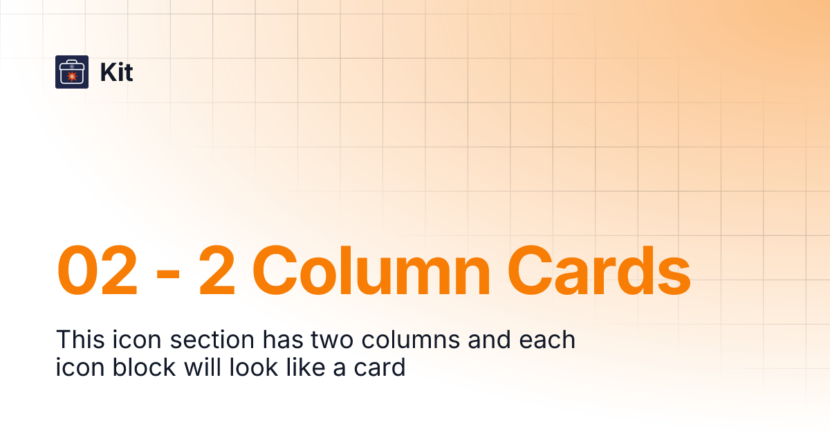 02 - 2 Column Cards | Kit