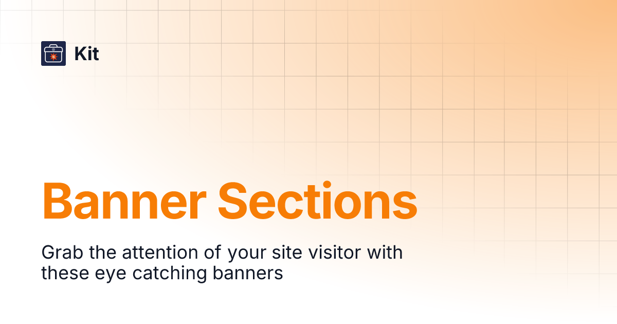Banner Sections | Kit