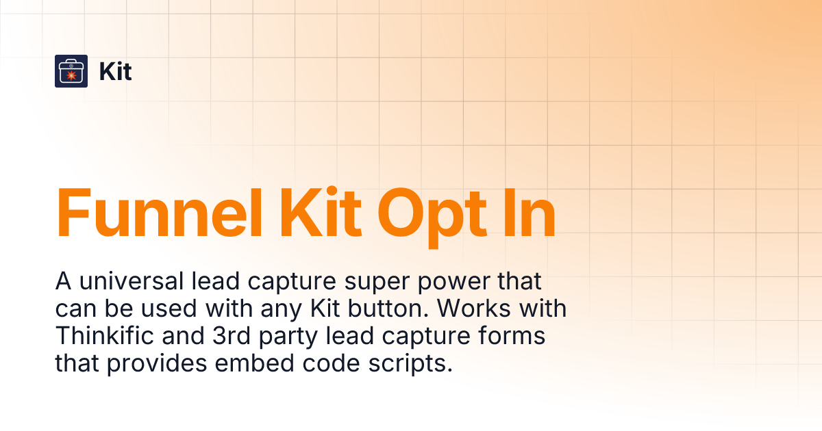 Funnel Kit Opt In | Kit