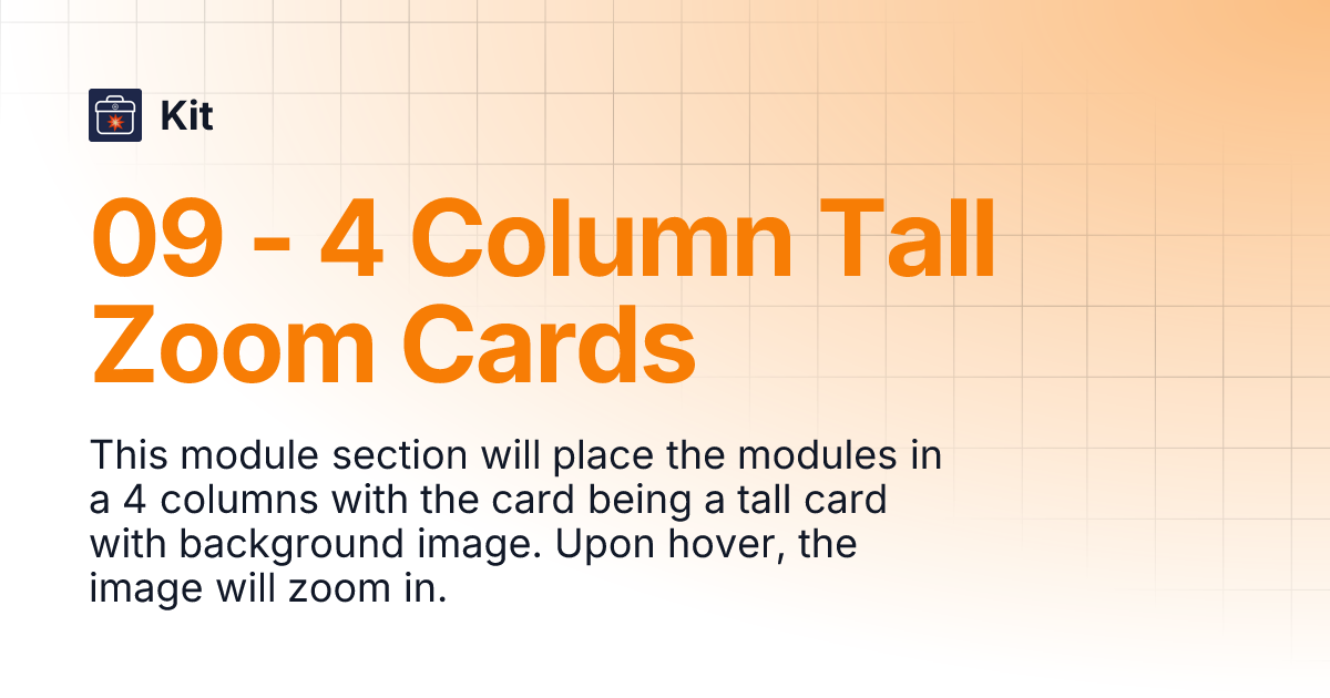 09 - 4 Column Tall Zoom Cards | Kit